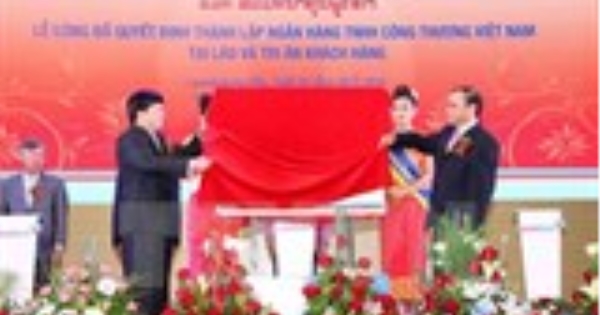 Vietnam’s fourth bank inaugurated in Laos